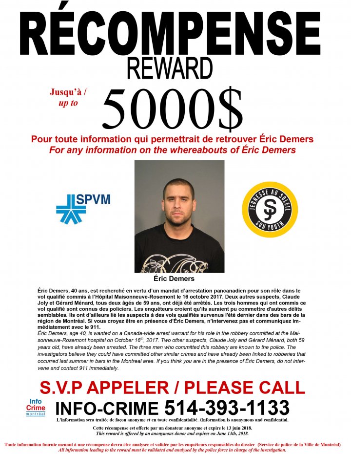 Reward : Éric Demers - Sun Youth